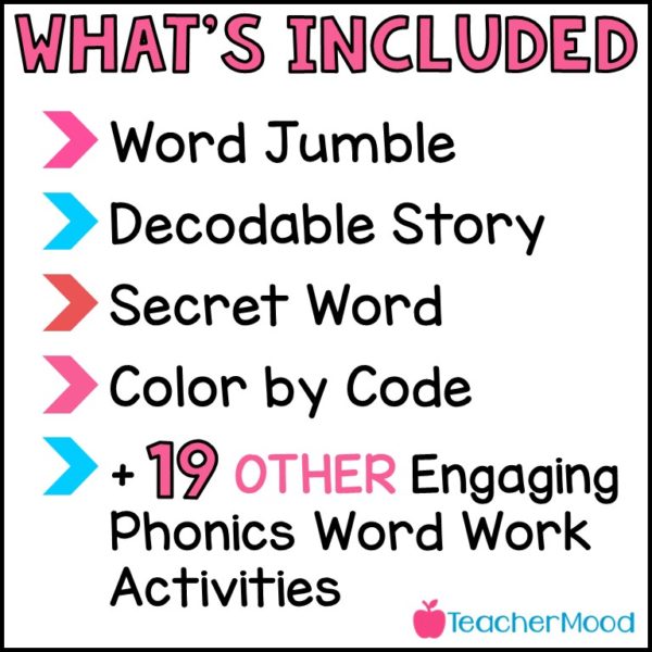 R-Controlled Vowels Phonics Worksheets | 1st Grade Word Work | Made By ...