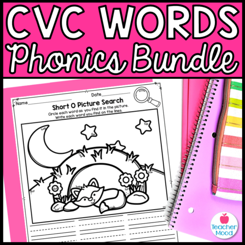 Kindergarten Phonics Worksheets | Phonics Word Work BUNDLE | Made By ...