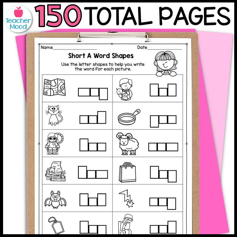 Kindergarten Phonics Worksheets | Phonics Word Work BUNDLE | Made By ...