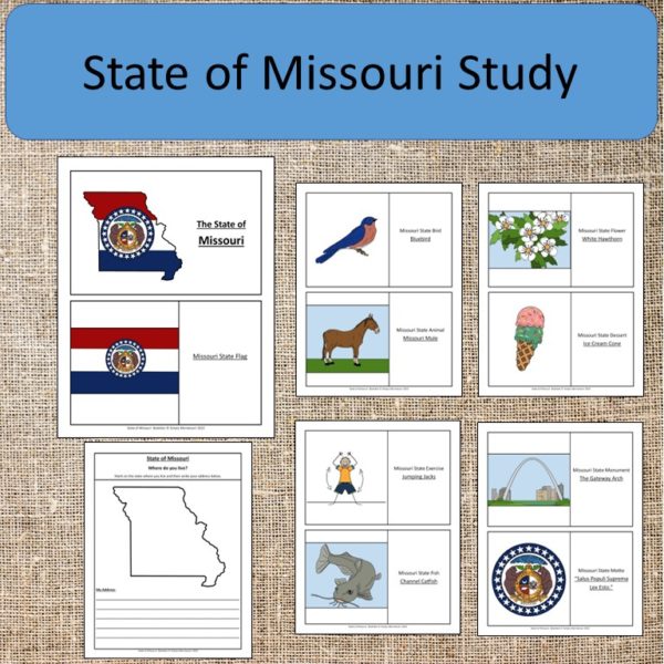State of Missouri Booklet / Where I live page Montessori Homeschool ...