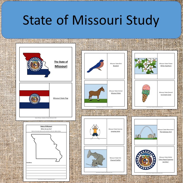 State of Missouri Booklet / Where I live page Montessori Homeschool ...