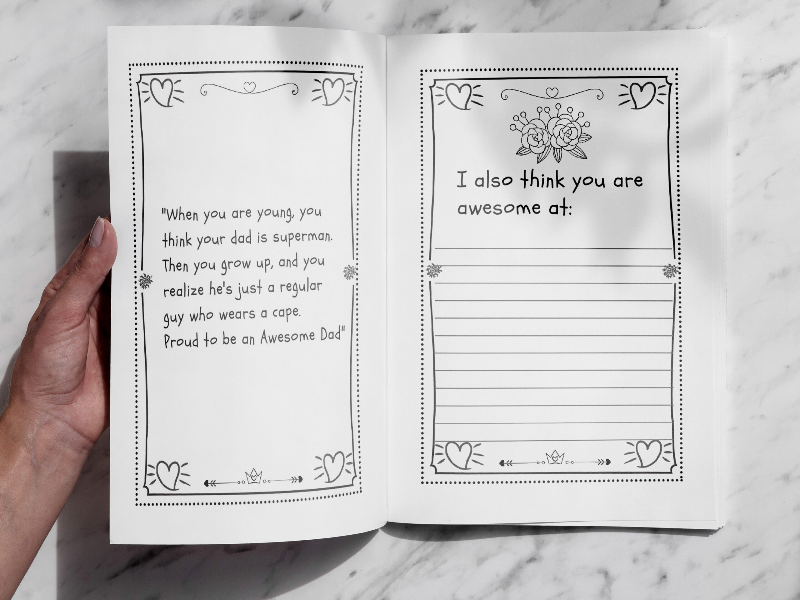 Dad I wrote a Book about You - Fill in the Blank Prompts Guide Book ...