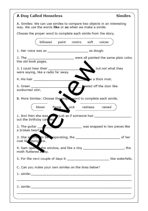 Sarah Lean "A Dog Called Homeless" worksheets | Made By Teachers