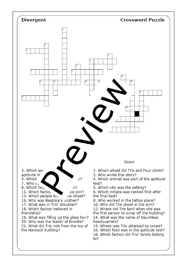 Veronica Roth "Divergent" worksheets | Made By Teachers