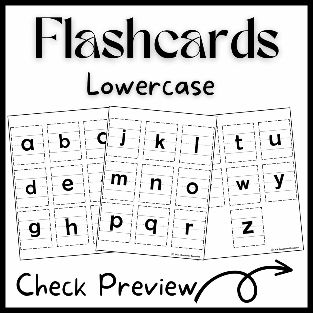 Bright Alphabet Posters and Flashcards uppercase and lowercase ...