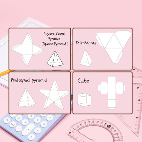 Free Printable 3D Shape Nets | Made By Teachers