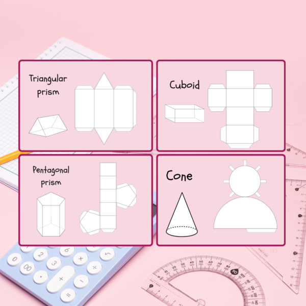 Free Printable 3D Shape Nets | Made By Teachers