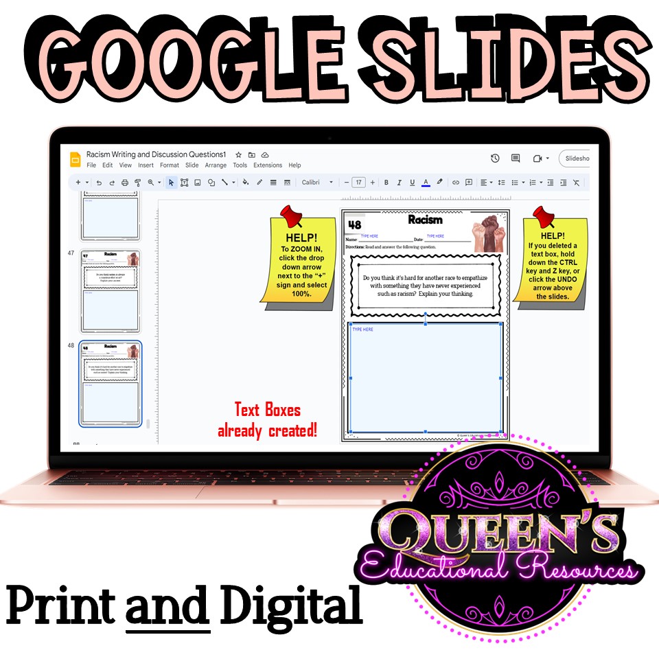 Racism Questions | Racism Worksheets | Racism Discussion | Civil Rights ...