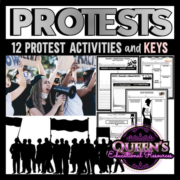 Protest Worksheets | Protest Activities | Protest Questions | Protest ...