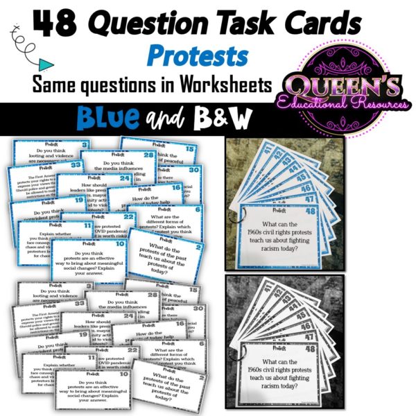 Protest Worksheets | Protest Activities | Protest Questions | Protest ...