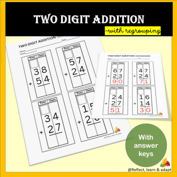 Adaptive Resources | Three digit addition without regrouping | Made By ...