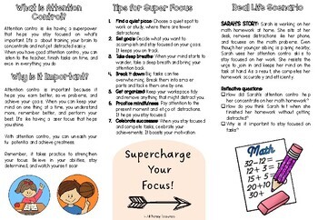 BROCHURE - Attention Control - Executive Functioning for ADHD | Made By ...