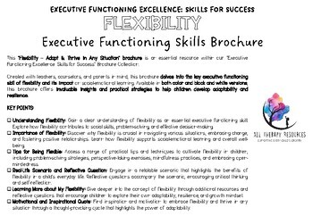 BROCHURE Flexibility I Social Emotional Learning & Executive Functioning | Made By Teachers