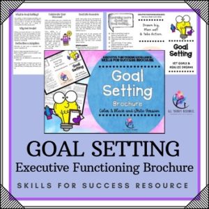 BROCHURE Goal Setting : Executive Functioning Skills for Success | Made ...