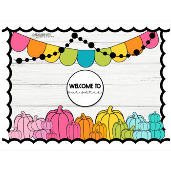 Cute Fall Bulletin Boards | Rainbow Pumpkin Theme | Made By Teachers