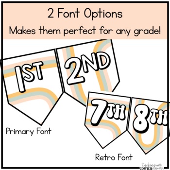 Editable Banner Retro Letters | Made By Teachers