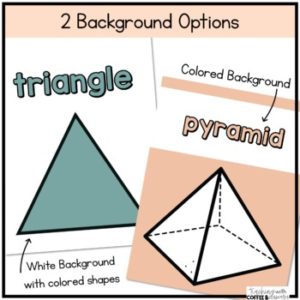 2d and 3d Shape Posters Boho Retro | Made By Teachers
