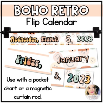 Flip Calendar - Retro Boho | Made By Teachers