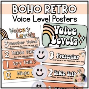 Boho Voice Level Posters Editable | Made By Teachers