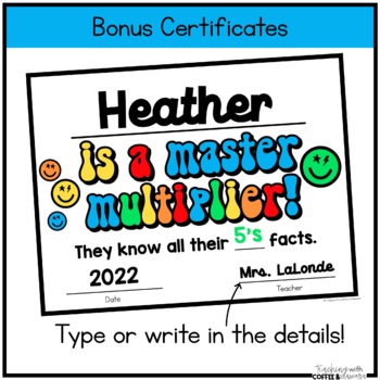 Skip Counting Posters Primary Retro Rainbow | Made By Teachers