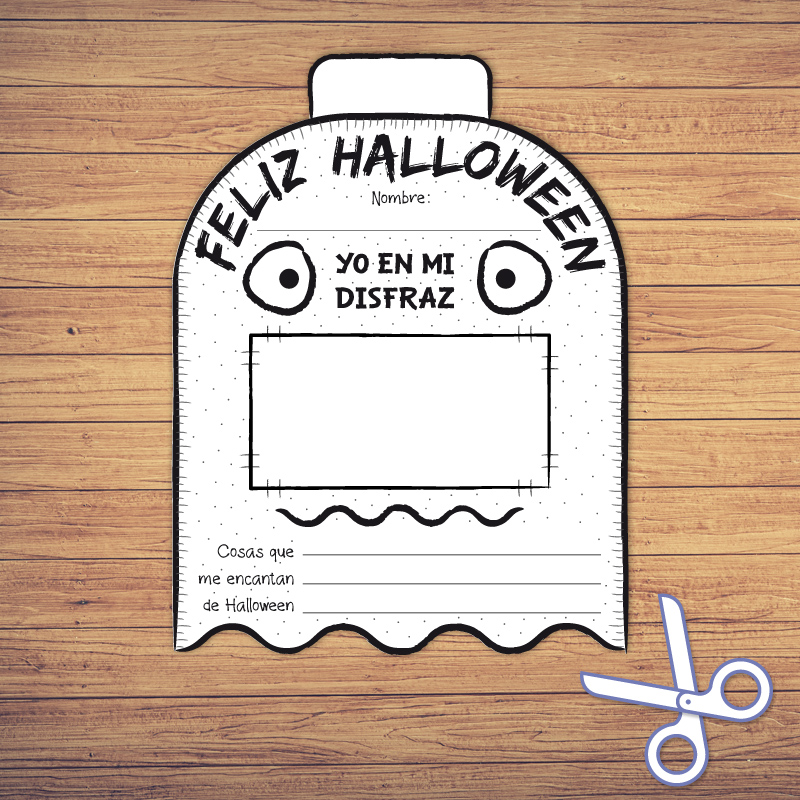 Halloween Banderín | Versión 1 Fantasma | Made By Teachers
