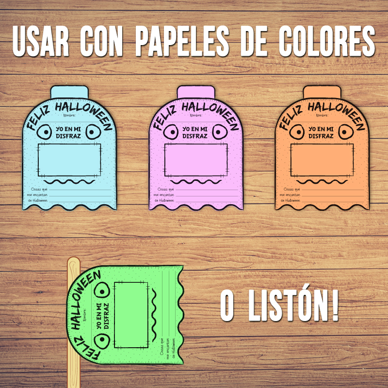 Halloween Banderín | Versión 1 Fantasma | Made By Teachers