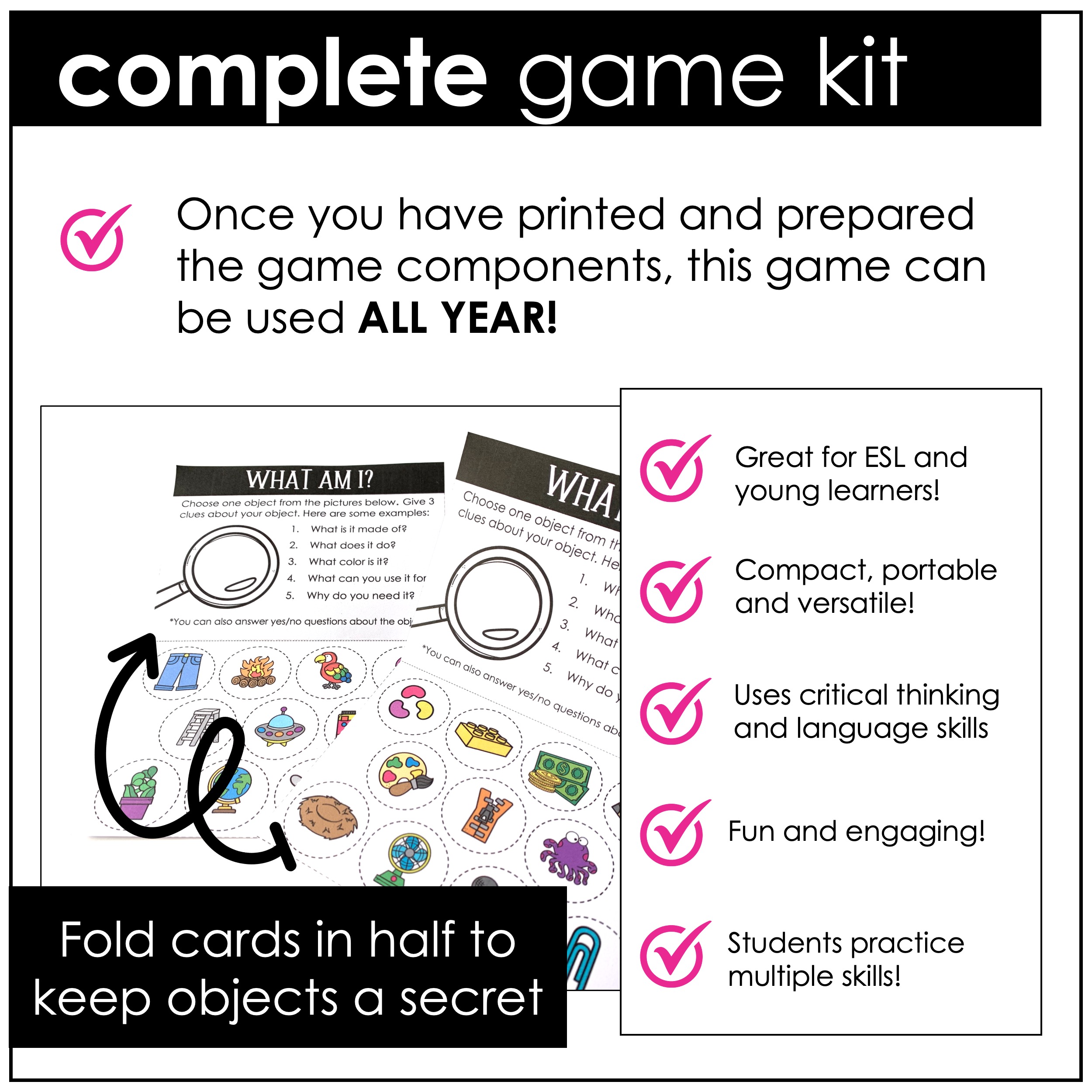 What am I? - Guessing Game Kit : Describing Objects & Animals | Made By ...