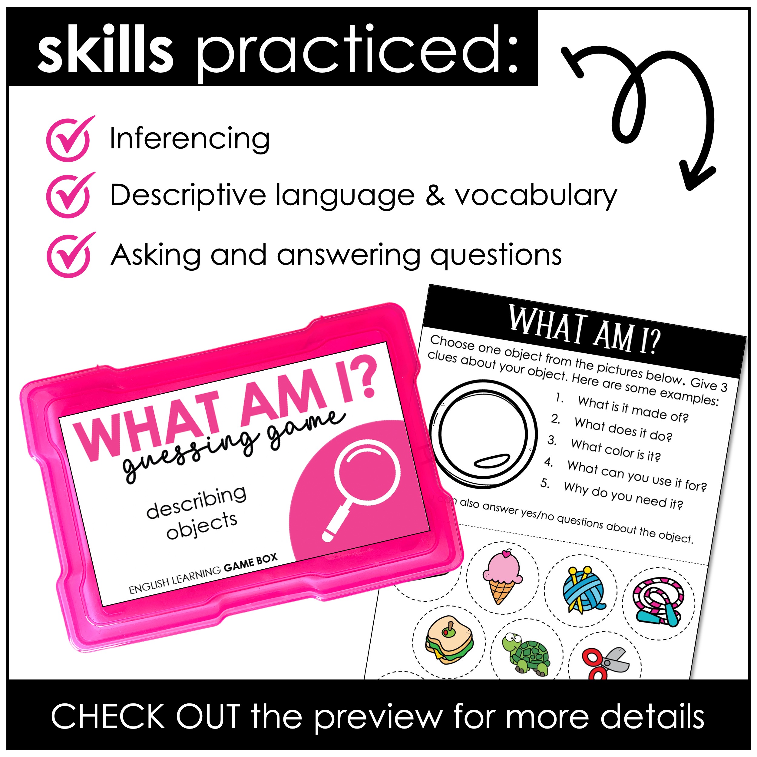 What am I? - Guessing Game Kit : Describing Objects & Animals | Made By ...