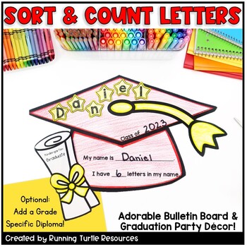 Graduation Craft Preschool - 5th Grade, Spring Name Craft Editable ...