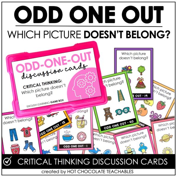 ODD ONE OUT cards - Speaking Activity | Which object doesn't belong and ...