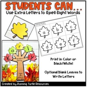 Fall Leaf Name Craft EDITABLE | Made By Teachers