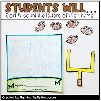 Football Craft EDITABLE Name Craft | Made By Teachers