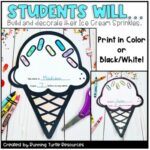 Editable Summer Ice Cream Name Craft | Made By Teachers