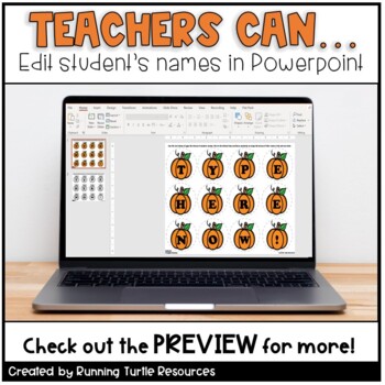 Pumpkin Craft EDITABLE Name Craft | Made By Teachers