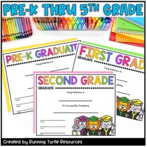 Graduation Certificates Preschool - 5th Grade Editable | Made By Teachers