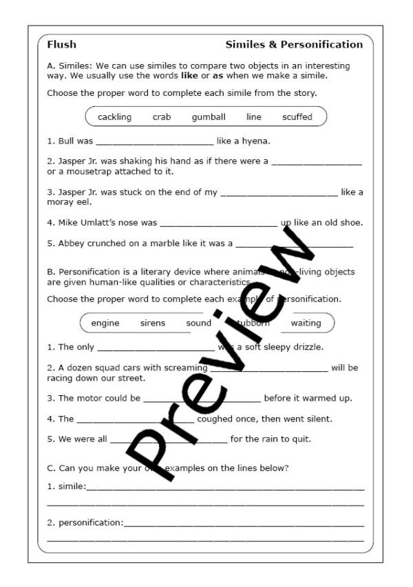 Carl Hiaasen "Flush" worksheets | Made By Teachers