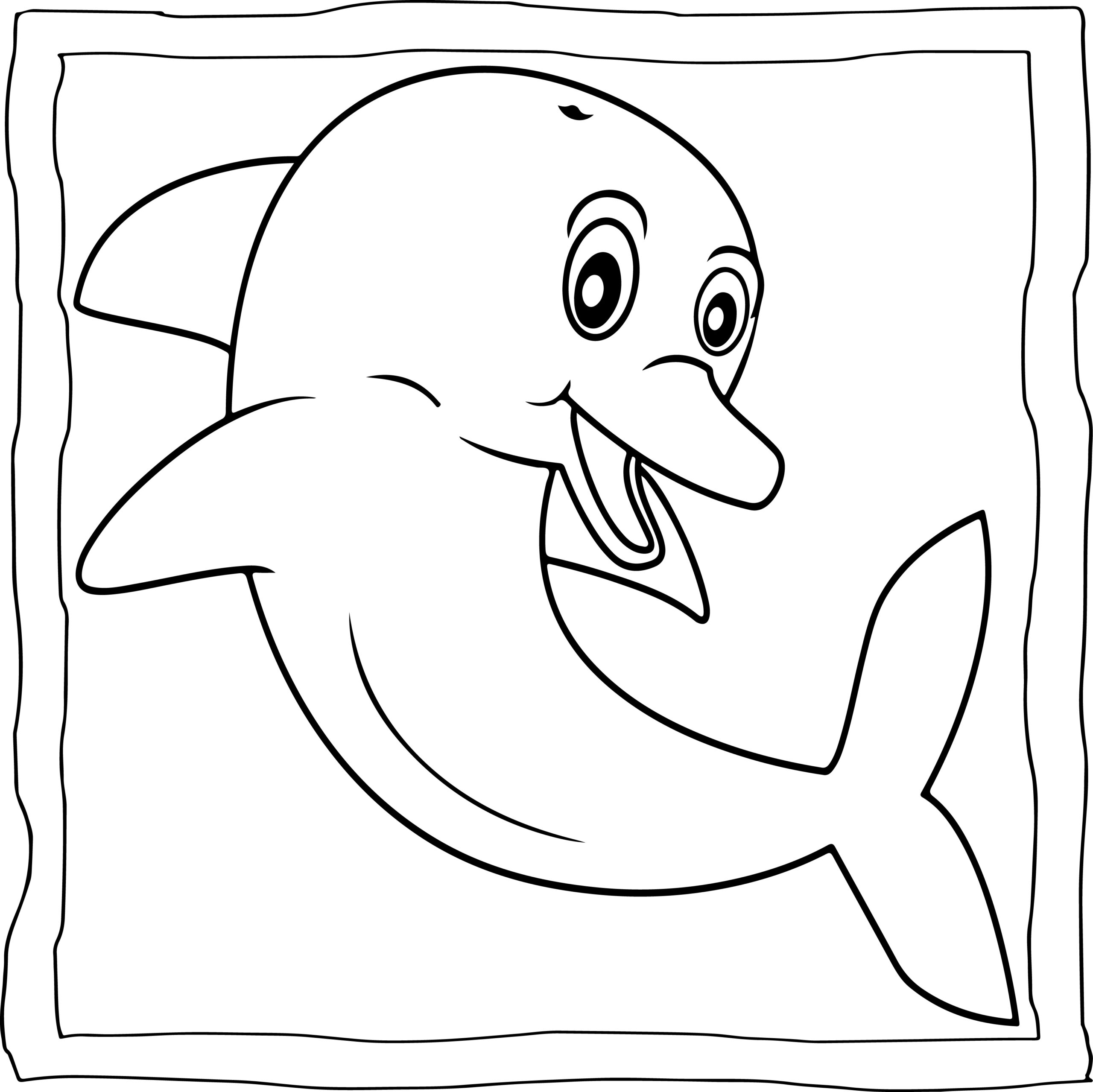 Dolphin Coloring Book : Easy and Fun Dolphins Coloring Pages for Kids ...