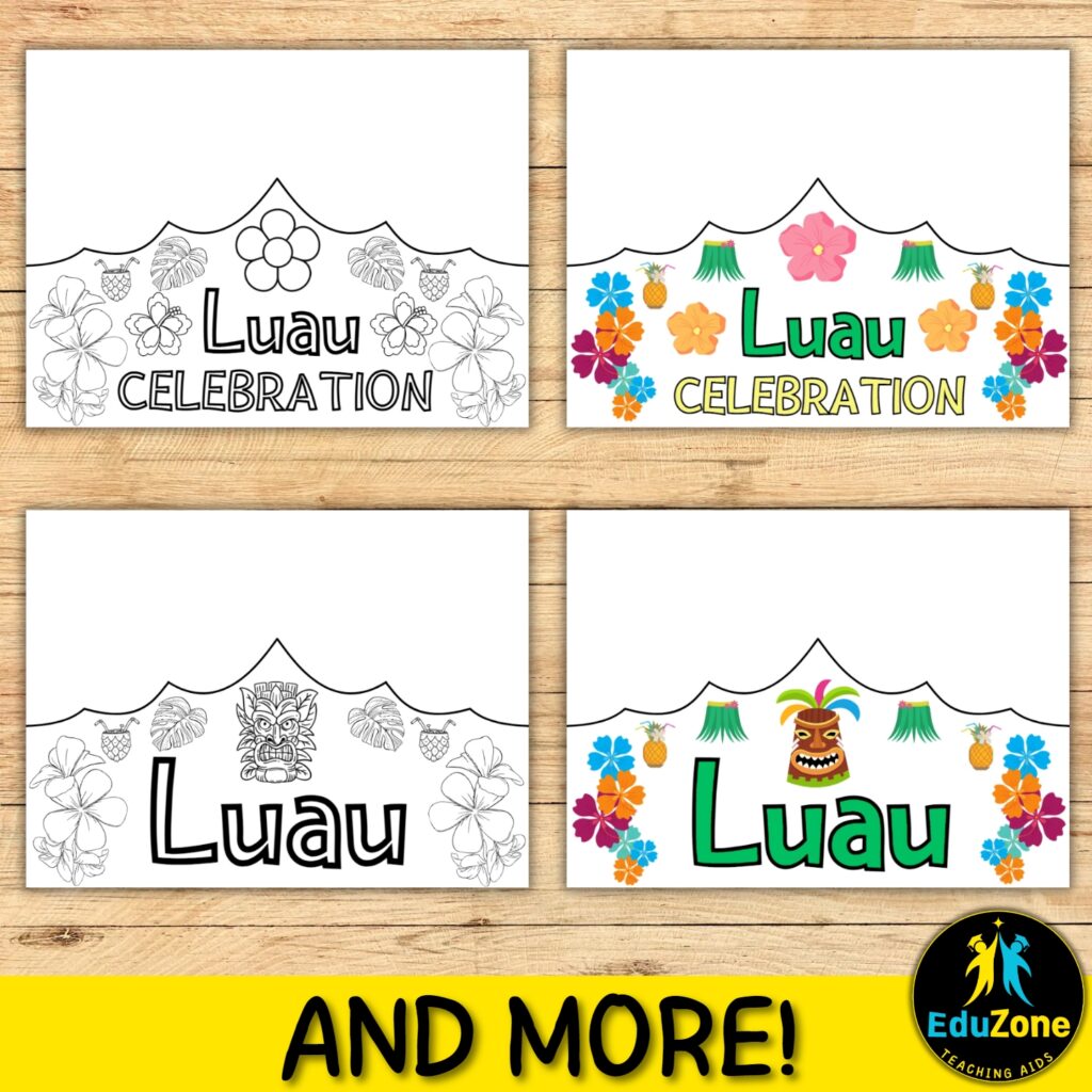Colorful Luau Party Hats & Crowns: Add Some Fun to Your Classroom ...