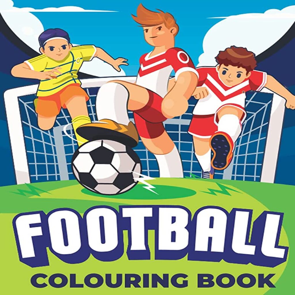Football Coloring Book : Easy and Fun Football Coloring Pages for Kids ...