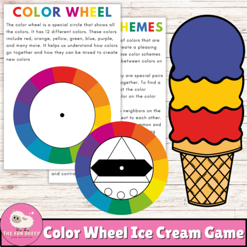 Color Wheel Ice Cream Game | Summer art activity - Color Theory ...