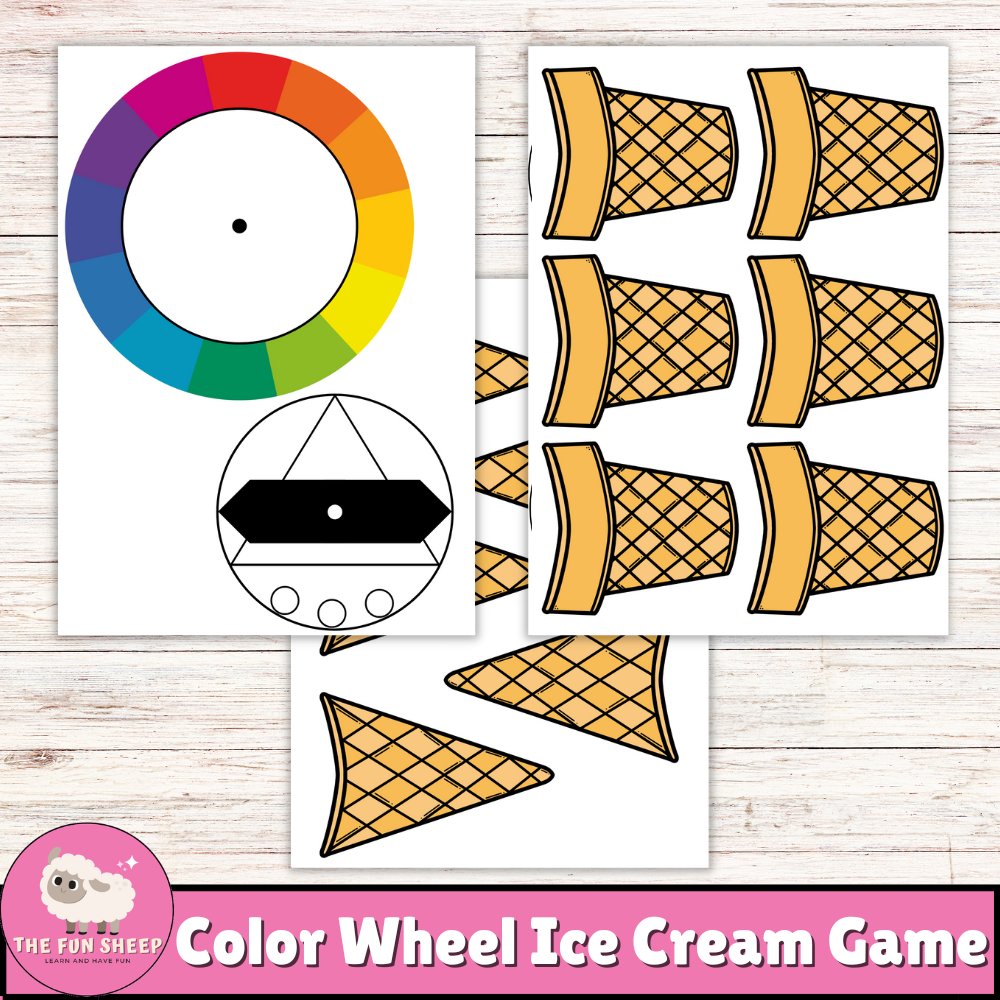 Color Wheel Ice Cream Game | Summer art activity - Color Theory ...