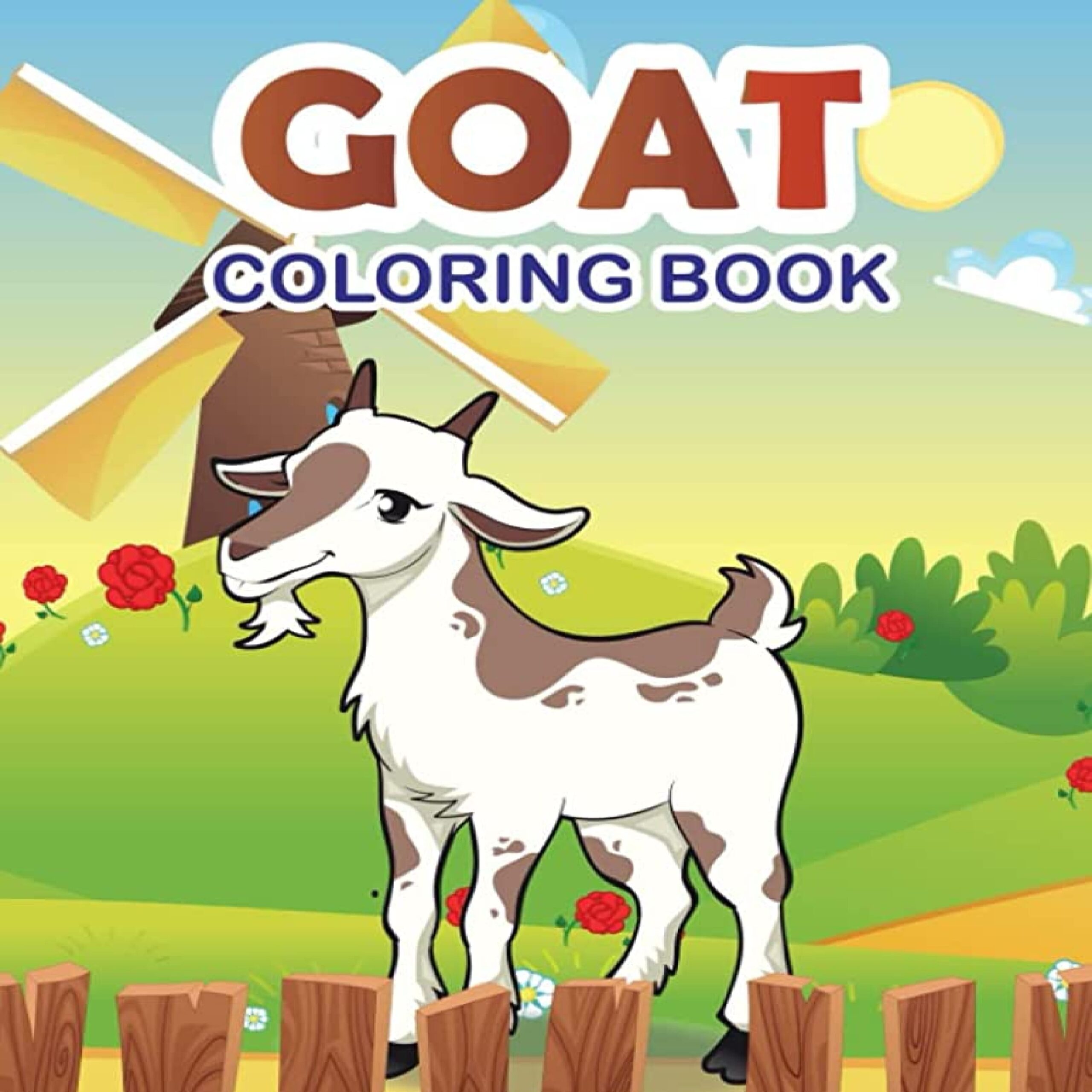Goat Coloring Book : Easy and Fun Goat Coloring Pages for Kids | Made ...