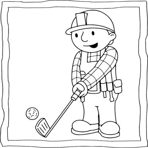 Golf Coloring Book : Easy and Fun Golf Coloring Pages for Kids | Made ...