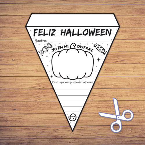 Halloween Banderín | Versión 3 Calabaza | Made By Teachers
