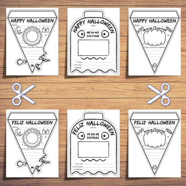 Halloween | Pennants, Banners and Main Facts ENGLISH BUNDLE | Made By ...