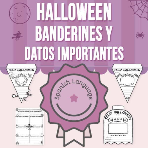 Halloween | Banderines y Datos Principales SPANISH BUNDLE | Made By ...