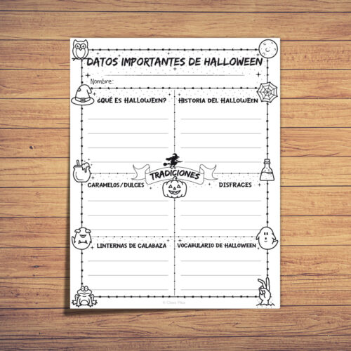 Halloween | Banderines y Datos Principales SPANISH BUNDLE | Made By ...