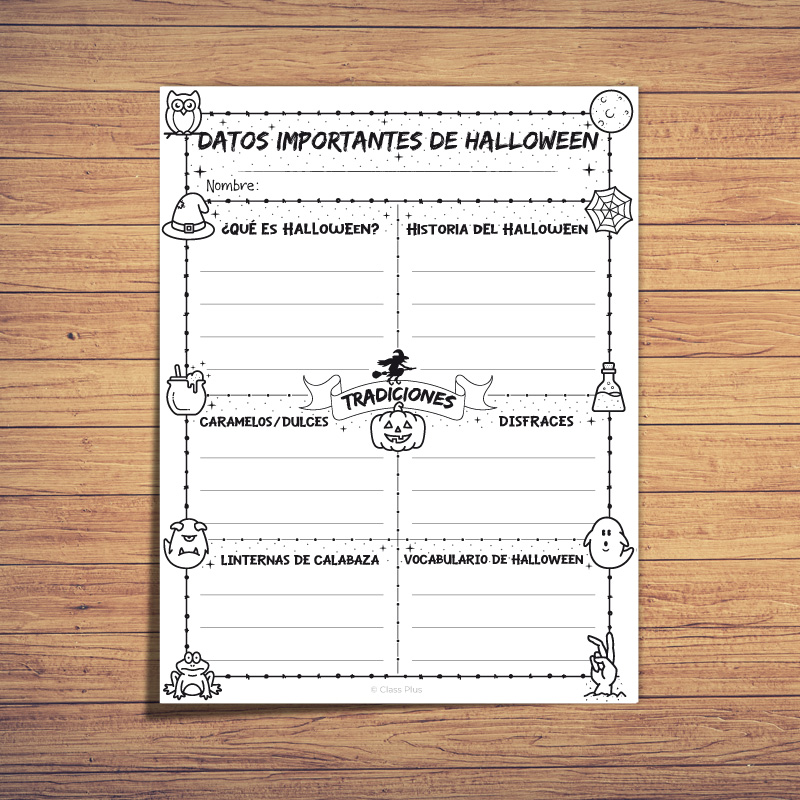 Halloween | Banderines y Datos Principales SPANISH BUNDLE | Made By ...