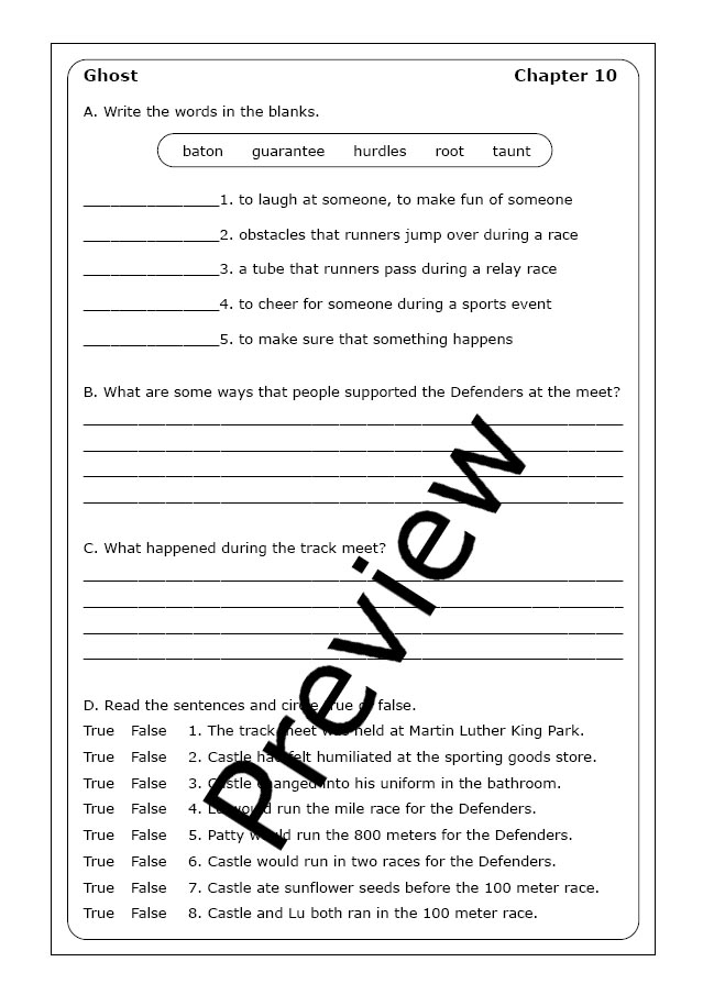 Jason Reynolds "Ghost" worksheets | Made By Teachers