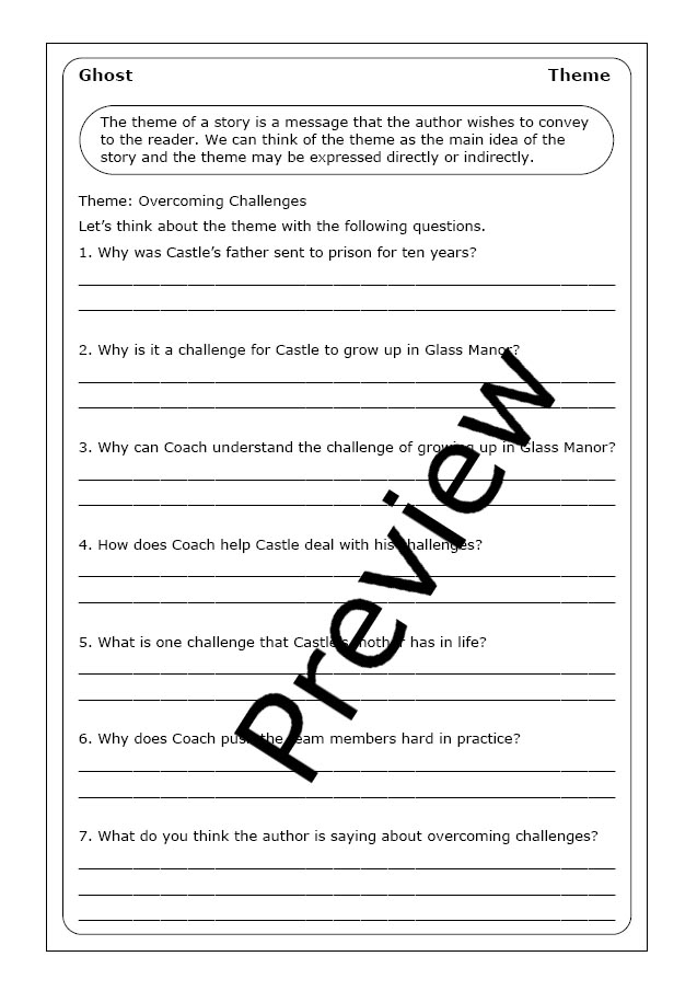 Jason Reynolds "Ghost" worksheets | Made By Teachers